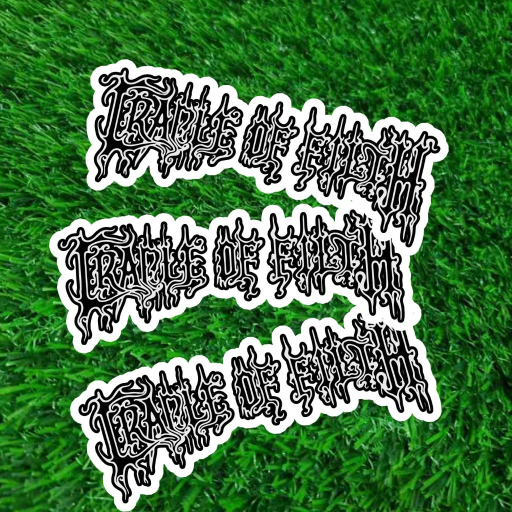 Jual Stiker Cradle of Filth - Sticker Logo Band Black Metal - Stiker ...