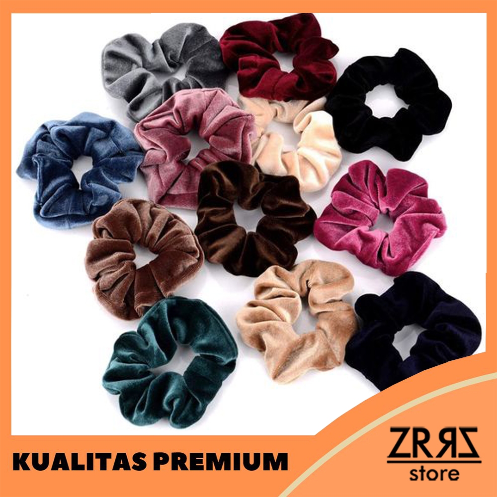 Jual IKAT RAMBUT BAHAN BELUDRU VELVET WANITA KOREA | Shopee Indonesia