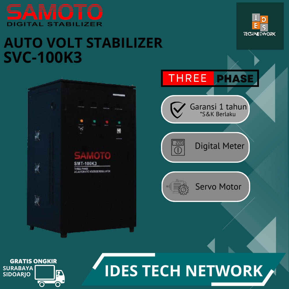 Jual Stavolt/ Stabilizer Digital Samoto 100KVA3 Three Phase | Shopee ...