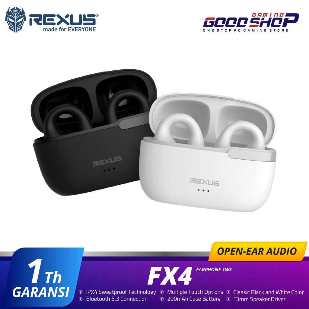 Jual Rexus Earphone TWS FX4 | Shopee Indonesia