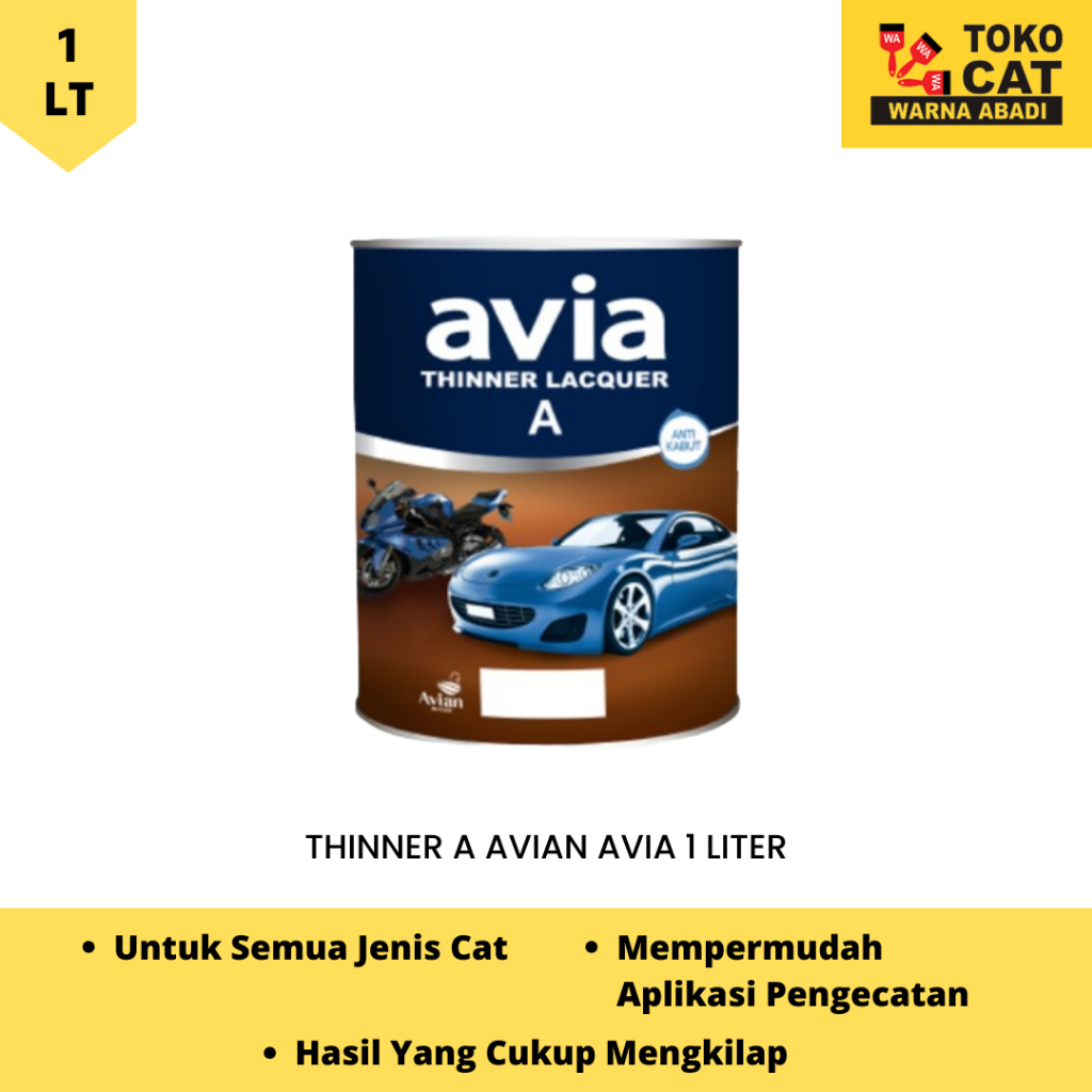 Jual Thinner A Avian Avia 1 Liter | Shopee Indonesia