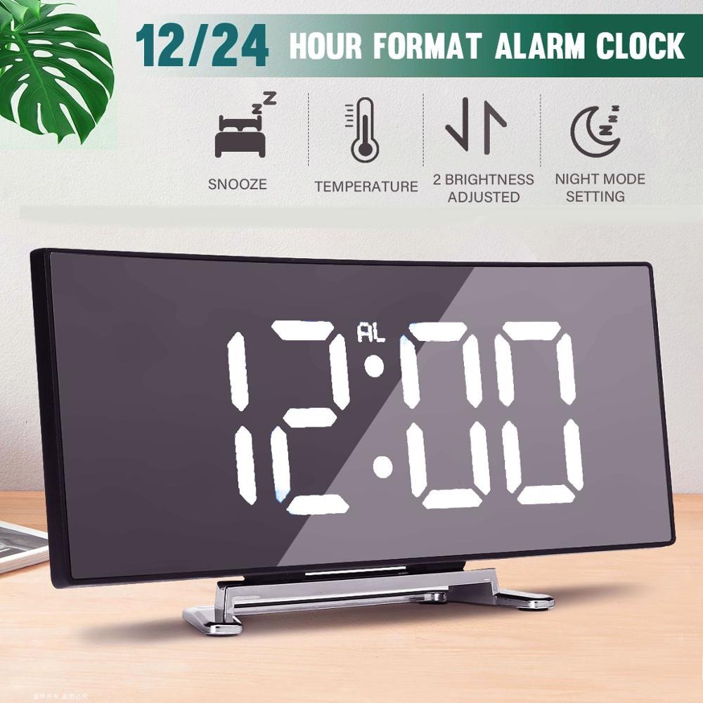 Jual Jam Meja Digital Led Weker Jam Meja Digital Alarm Clock Mirror Jam ...