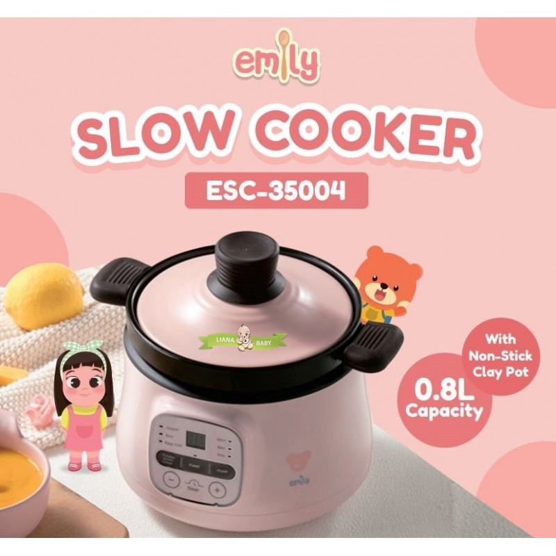 Jual EMILY SLOW COOKER EMILY NON STICK CLAYPOT 0,8 LITER (Pembuat ...