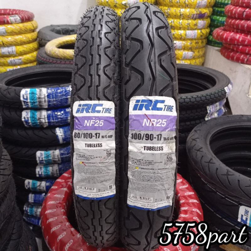 Jual BAN TUBLES VERZA, MEGA PRO NEW 80/100-17, 100/90-17 IRC ORIGINAL ...