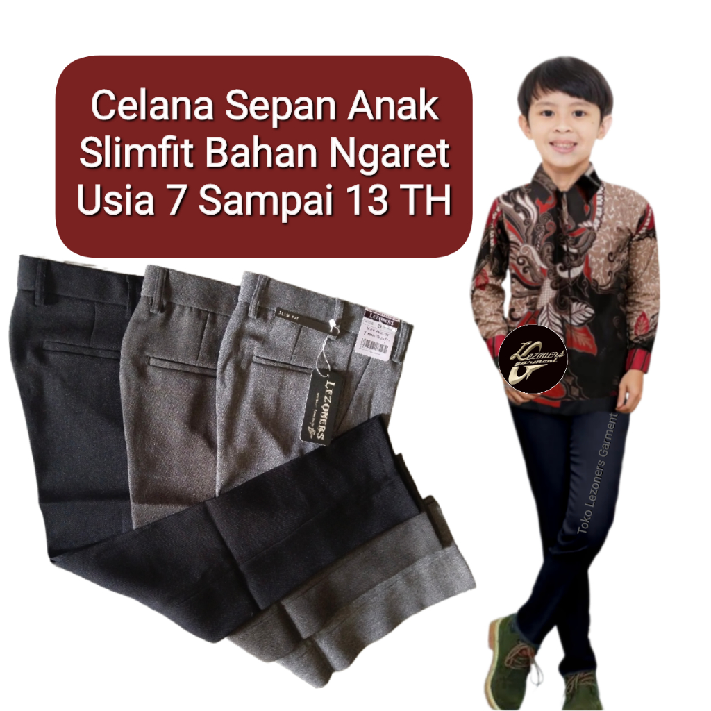 Jual Celana Fashion Anak Laki-Laki Sepan Resmi Panjang Slim fit Pria ...