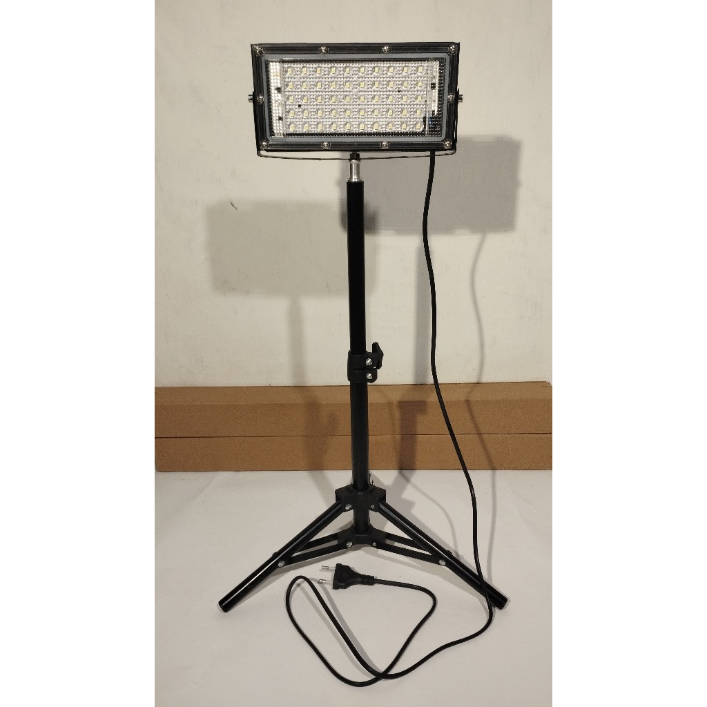 Jual Lampu sorot stand/tripod 55cm dan 110cm 50w 100w lengkap satu set | Shopee Indonesia