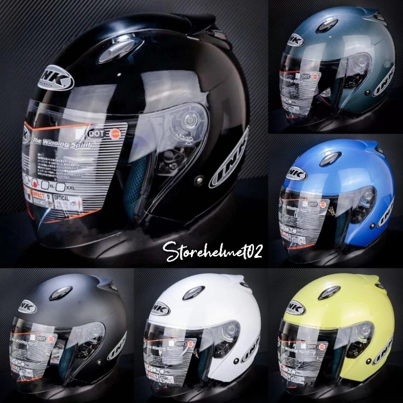 Jual Helm Half Face INK CENTRO JET Solid Black | Shopee Indonesia