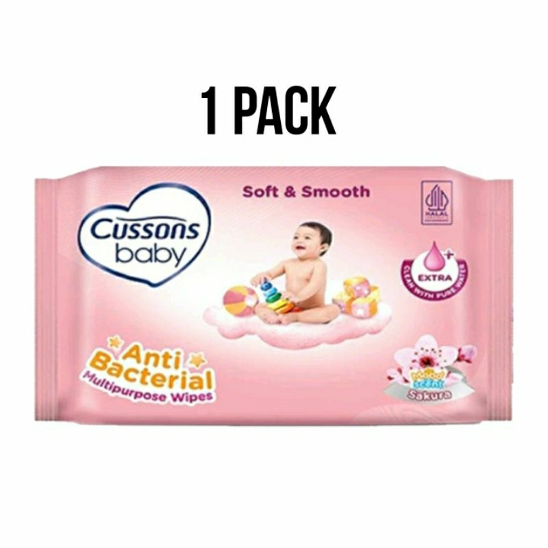 Jual (BELI 1 GRATIS 2 FREE) Cussons Baby Wipes isi 50 sheet | 45 sheet ...