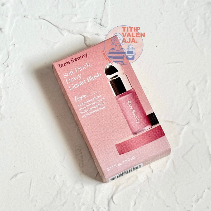Jual Rare beauty Soft Pinch Dewy Liquid Blush mini hope 3.2ml with box ...