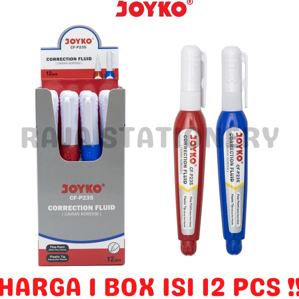 Jual Ready JOYKO CORRECTION FLUID PEN TIPEX CAIR JOYKO PUTIH CFP235 ...