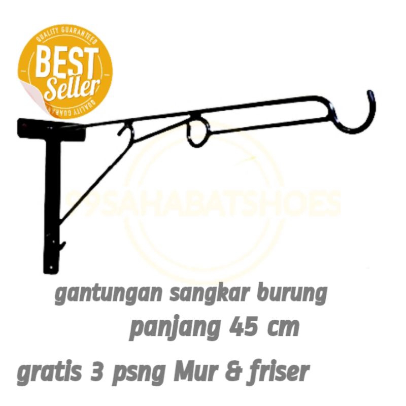 Jual GANTUNGAN SANGKAR BURUNG TEMPEL DOUBLE 45 CM GANTUNGAN CANTOLAN ...