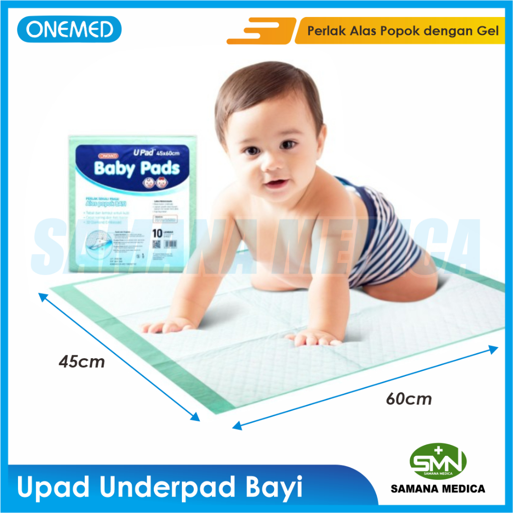 Jual Upad Underpad Bayi 45x60 1 Bag isi 10 Perlak Alas Popok dengan Gel ...