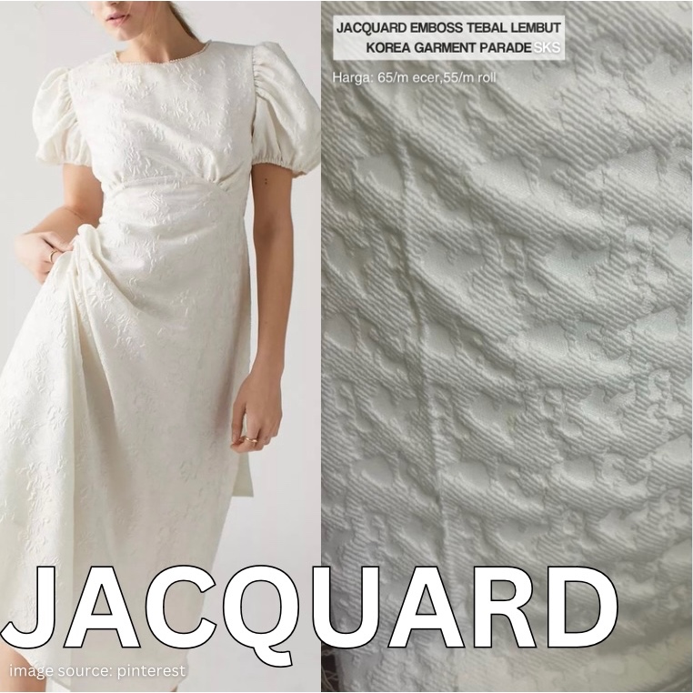 Jual Jacquard Emboss Tebal Lembut Korea Garment Parade | Shopee Indonesia
