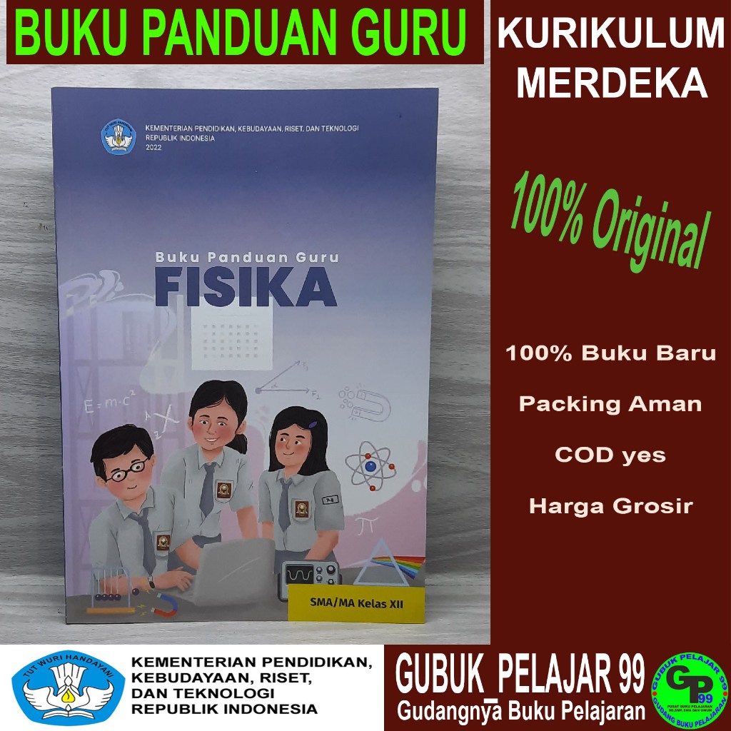Jual BUKU PANDUAN GURU FISIKA Untuk SMA/SMK Kelas 12/XII Kurikulum ...