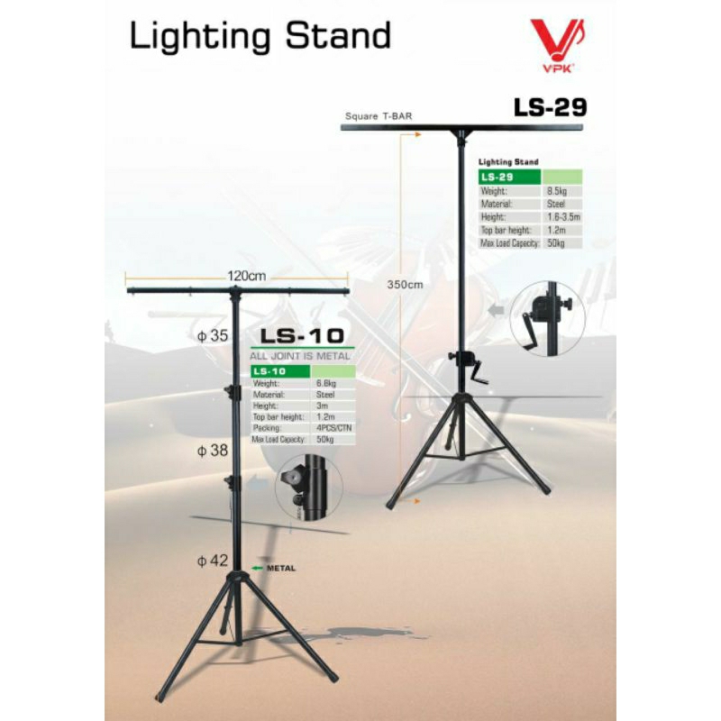 Jual Stand lampu parled lighting Stand Parled Max 50kg LS29 | Shopee ...