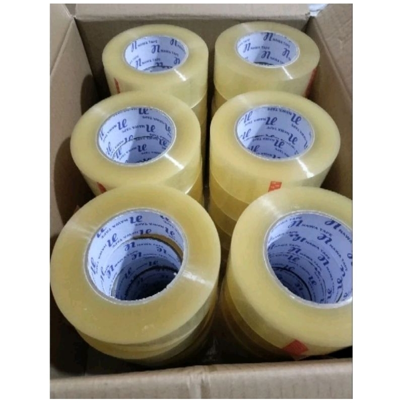 Jual Lakban Perekat Bening 45mm x 300yard Slasiban Isolasi | Shopee ...