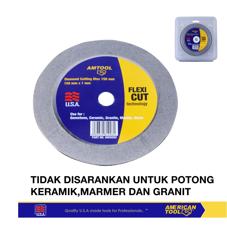 Jual American Tool Mata Gerinda Potong Batu Flexi Cut 150mm X 1mm ...