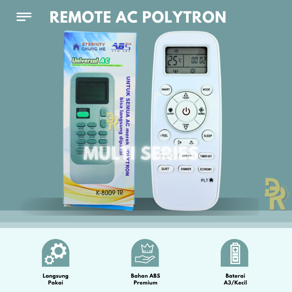 Jual Remote Ac Polytron Multi Series Universal Dus/NoDus | Shopee Indonesia