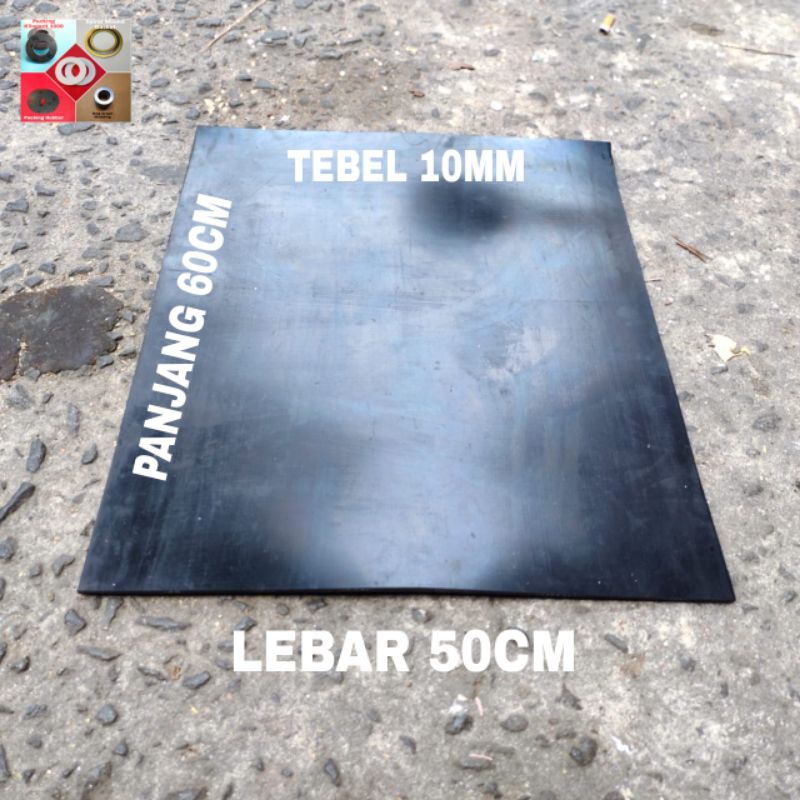 Jual Karet Hitam Lembaran Tebel 10mm x 50cm x 60cm | Shopee Indonesia