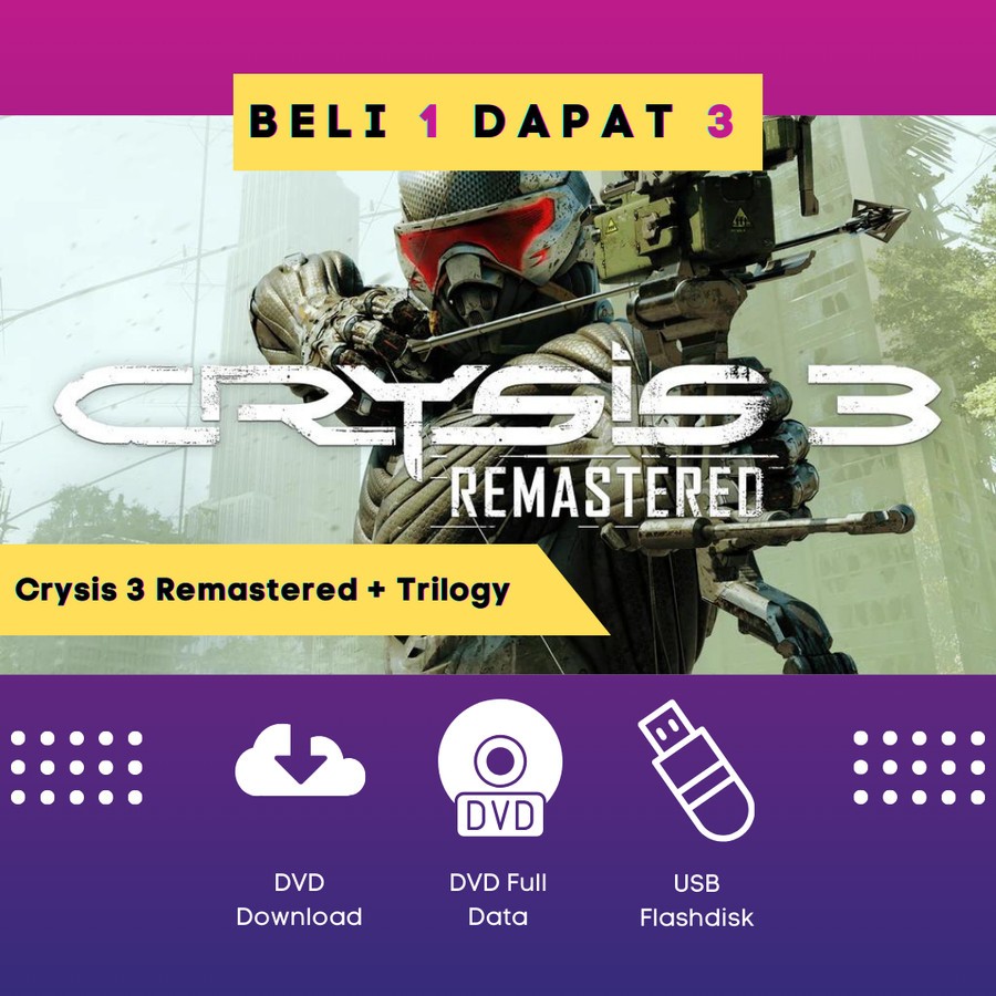 Jual Crysis 3 Remastered + Trilogy | Game PC Original | Shopee Indonesia