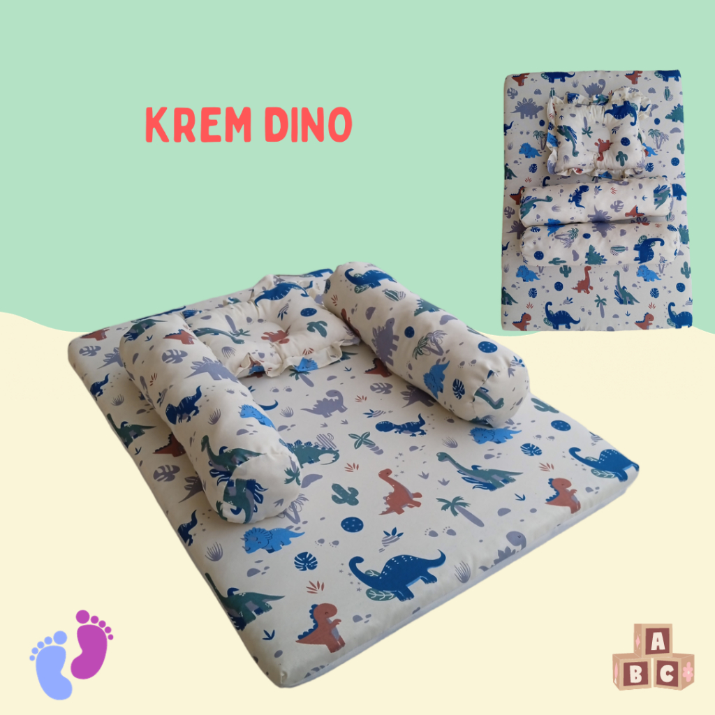 Jual Kasur Matras Bayi Set Bantal Peyang Bayi dan Guling / kasur bayi ...