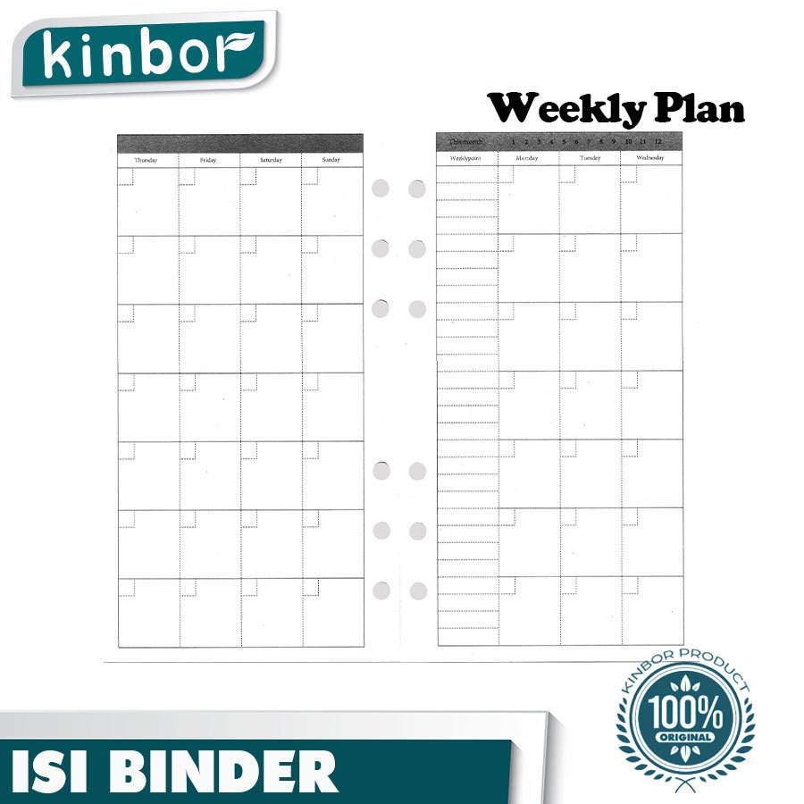 Jual Isi Binder A6 / Isi binder to do / Isi binder grid / Refil Binder ...