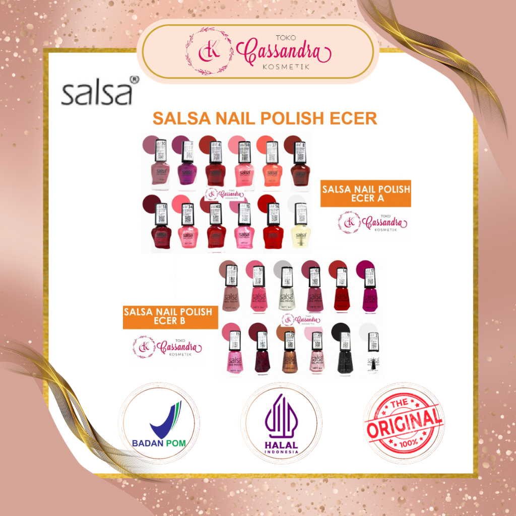 Jual SALSA NAIL POLISH - KUTEK MATTE - SET A & SET B | Shopee Indonesia