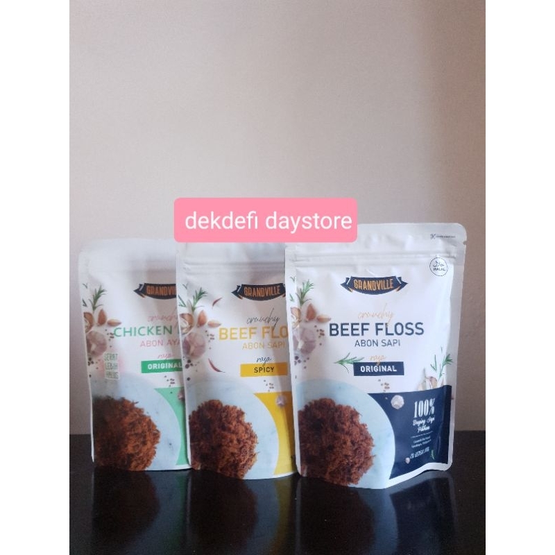 Jual grandville abon sapi spicy beef floss crunchy abon ayam | Shopee ...