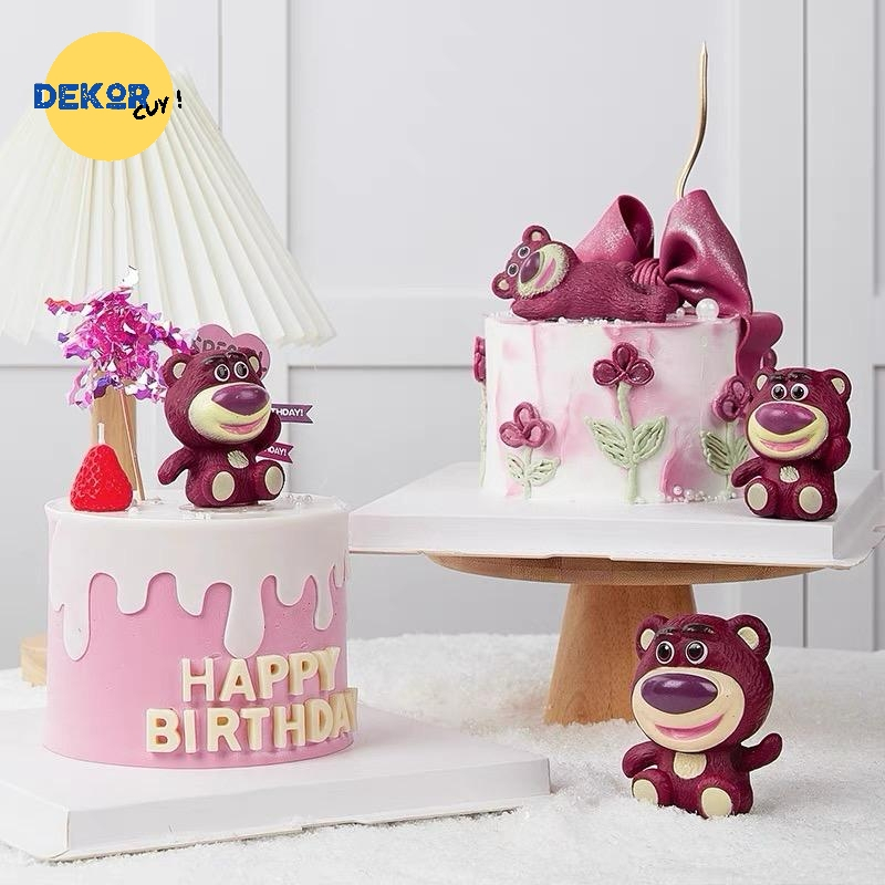 Jual TOPPER BONEKA LOTSO TOY STORY beruang merah stroberi dekorasi ...
