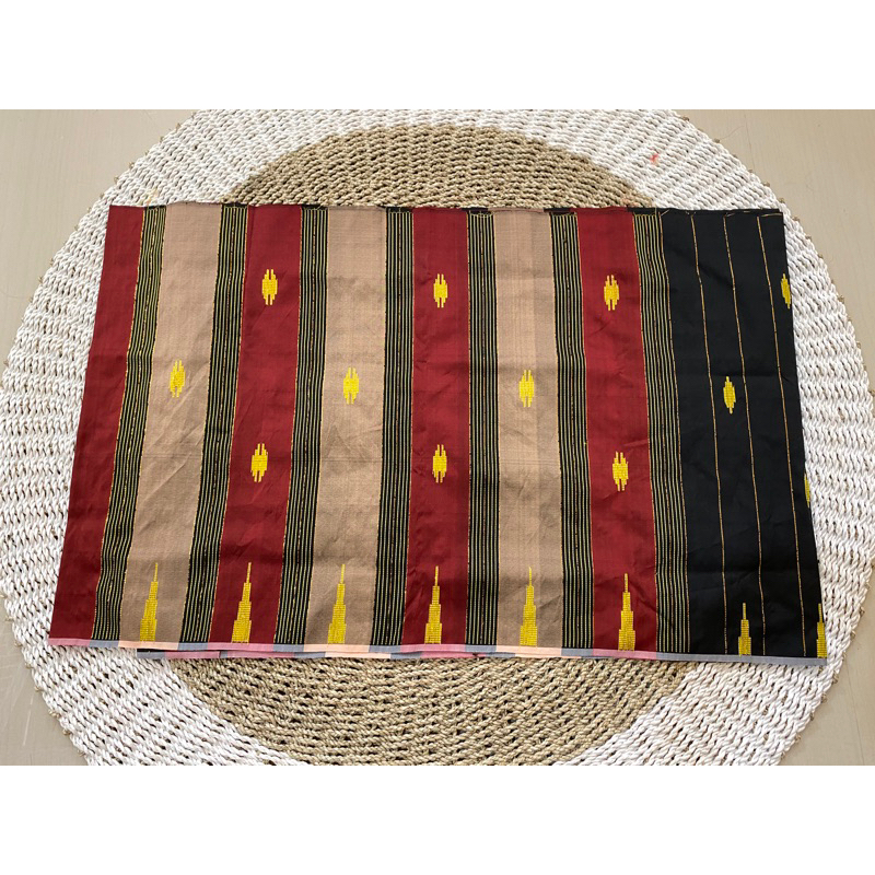 Jual Kain Tenun Sutra Bugis Motif Pucuk Warna Murah / Gratis Jahit ...