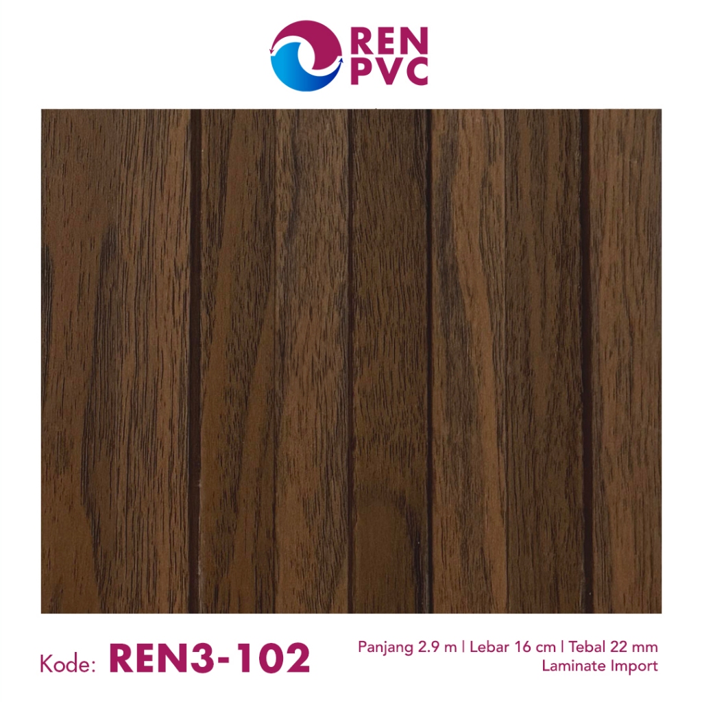 Jual REN PVC - Wall Panel WPC | 3D Wood Panel WPC | Shopee Indonesia