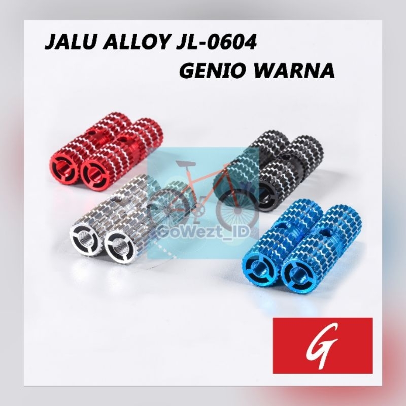 Jual Kustep Footstep Jalu Pijakan Kaki Kuda Warna Alloy Sepeda Genio ...