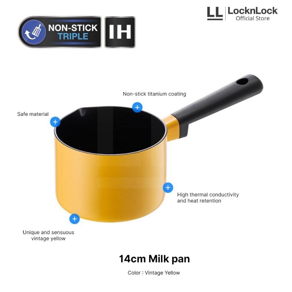 Jual LocknLock Decore Collection Vintage Yellow Series Wajan Induksi ...