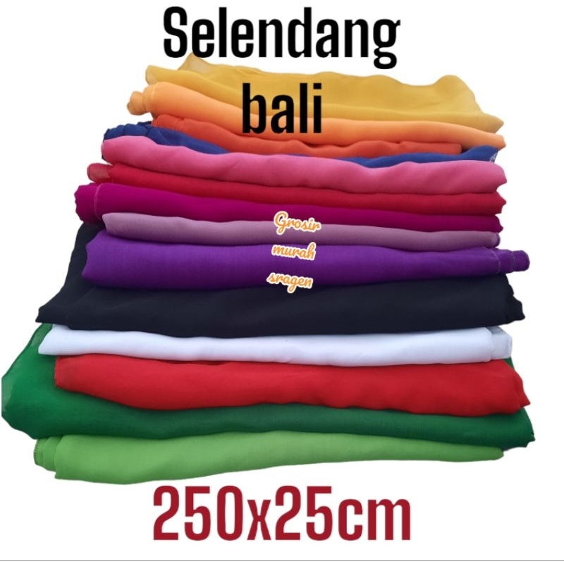 Jual selendang 2,5 meter selendang bali selendang tari polosan 250x25cm ...
