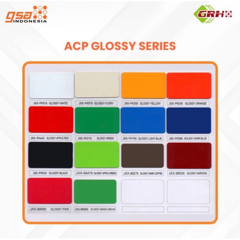 Jual ACP Aluminium Composite Panel GRH PVDF 4 mm Outdoor | Shopee Indonesia