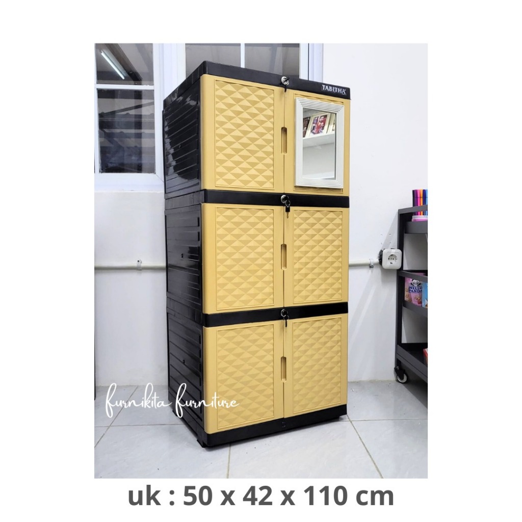 Jual LEMARI PAKAIAN PLASTIK TABITHA SUSUN 2 RAK SERBAGUNA | Shopee Indonesia