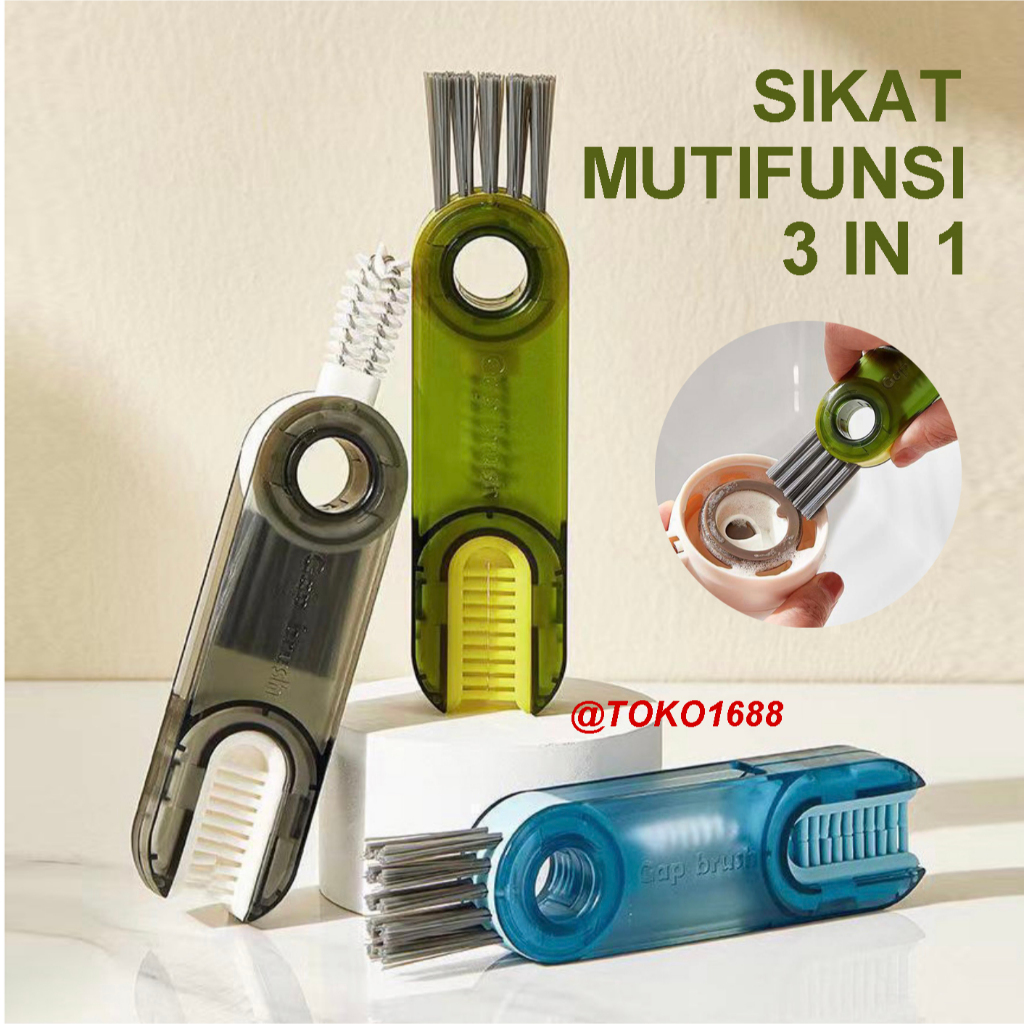 Jual Sikat pembersih botol multifunsi sikat botol susu termos gelas ...