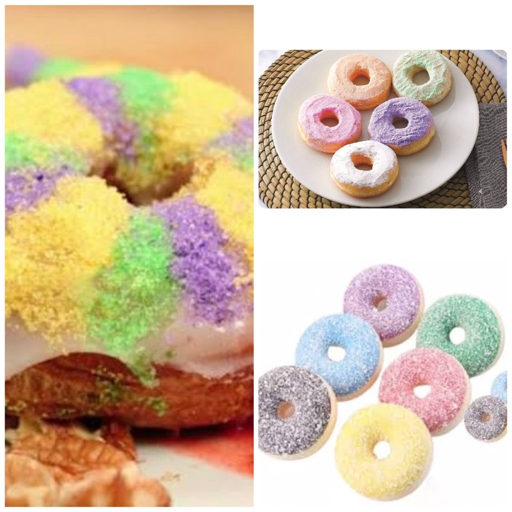 Jual Gula donat rasa dan warna dusting donut gula tabur gula dingin 250 ...