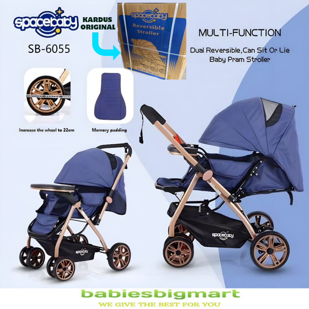 Jual STROLLER SPACE BABY SB 6055 / SB 6202 / SB 6212 / SB 6215 / SB ...