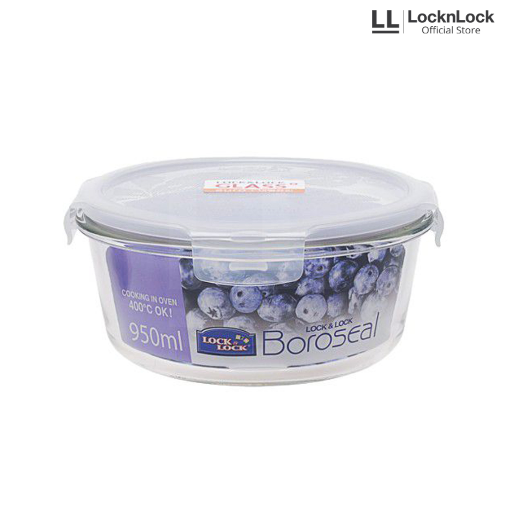 Jual LocknLock Kotak Makan Oven Glass Heat Resistant Round 950ml ...
