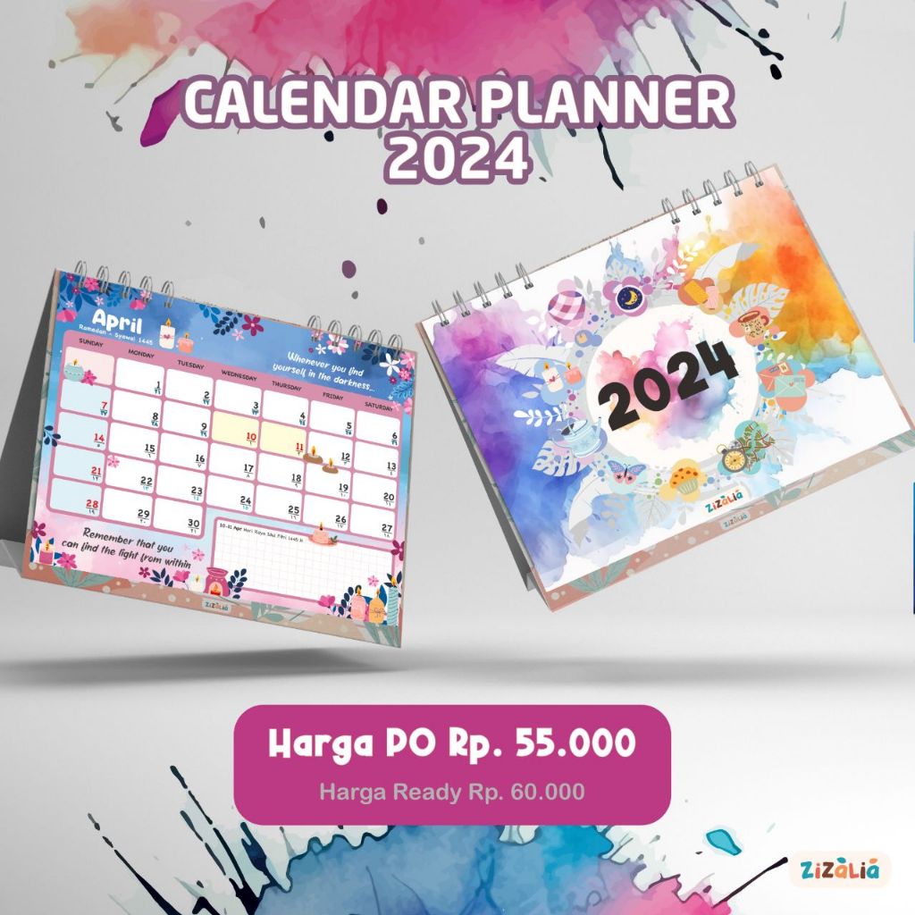Jual Kalender Planner 2024 Zizalia | Shopee Indonesia