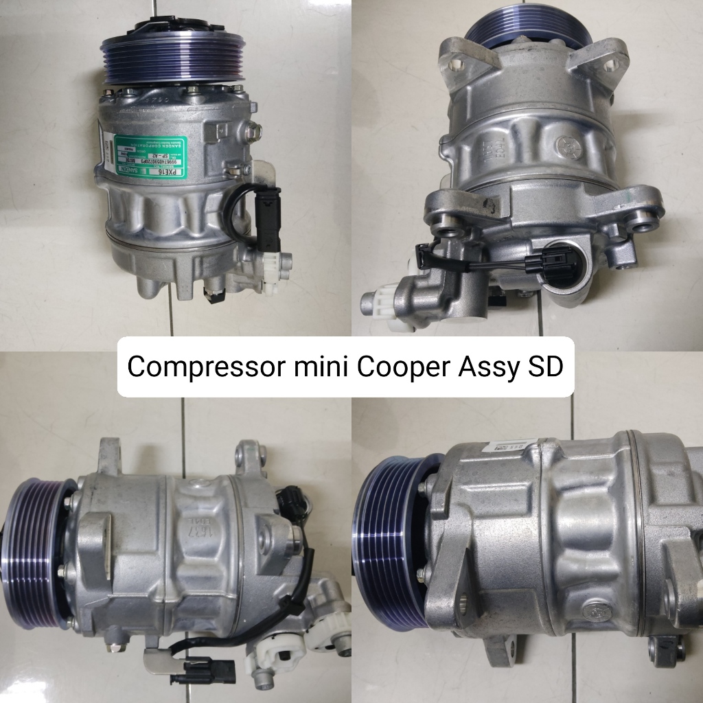Jual Compressor Kompresor AC Mobil Mini Cooper Assy + Sensor - Sanden ...