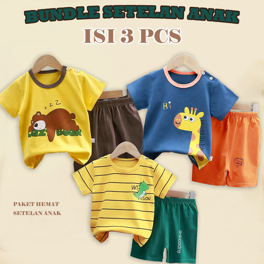 Jual (ISI 3 SETEL) Setelan Anak Laki Laki Animal Series | Shopee Indonesia Jual (ISI 3 SETEL) Setelan Anak Laki Laki Animal Series | Shopee Indonesia