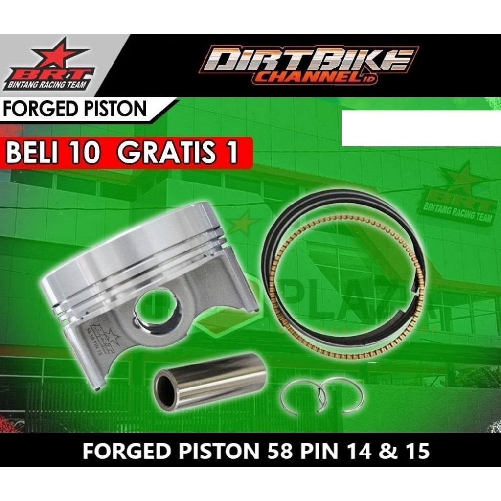 Jual PISTON FORGING FORGED BRT 58 58mm PIN 14 15 | Shopee Indonesia