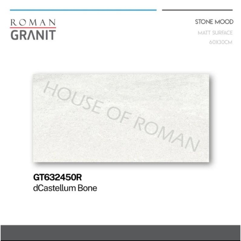 Jual RomanGranit GT632450R dCastellum Bone 60x30 granit roman murah ...