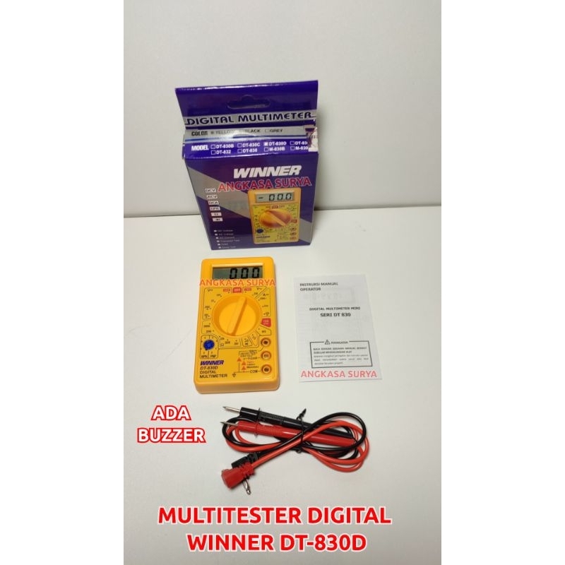 Jual Multimeter / Tester Digital Winner DT-830D Original / Avo Avometer ...