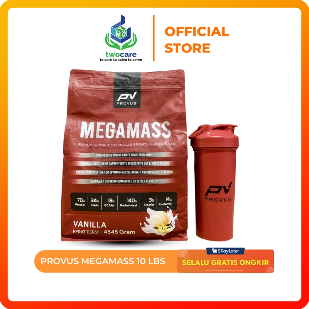 Jual Provus Megamass Mega Mass Gainer 10 lbs Susu Weight Gain 10lb ...