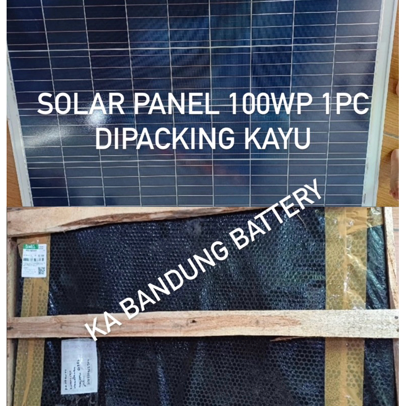 Jual PROMO paket solar panel cell tenaga surya ST 12v 12 v 100wp 100 wp ...
