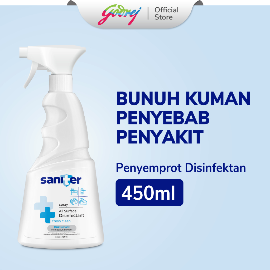 Jual Saniter All Surface Bottle Spray 450 ml - Penyemprot Disinfektan ...