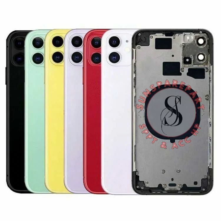 Jual HOUSING IP 11 CASSING FULSET BACK CASING BACK COVER NEW | Shopee ...